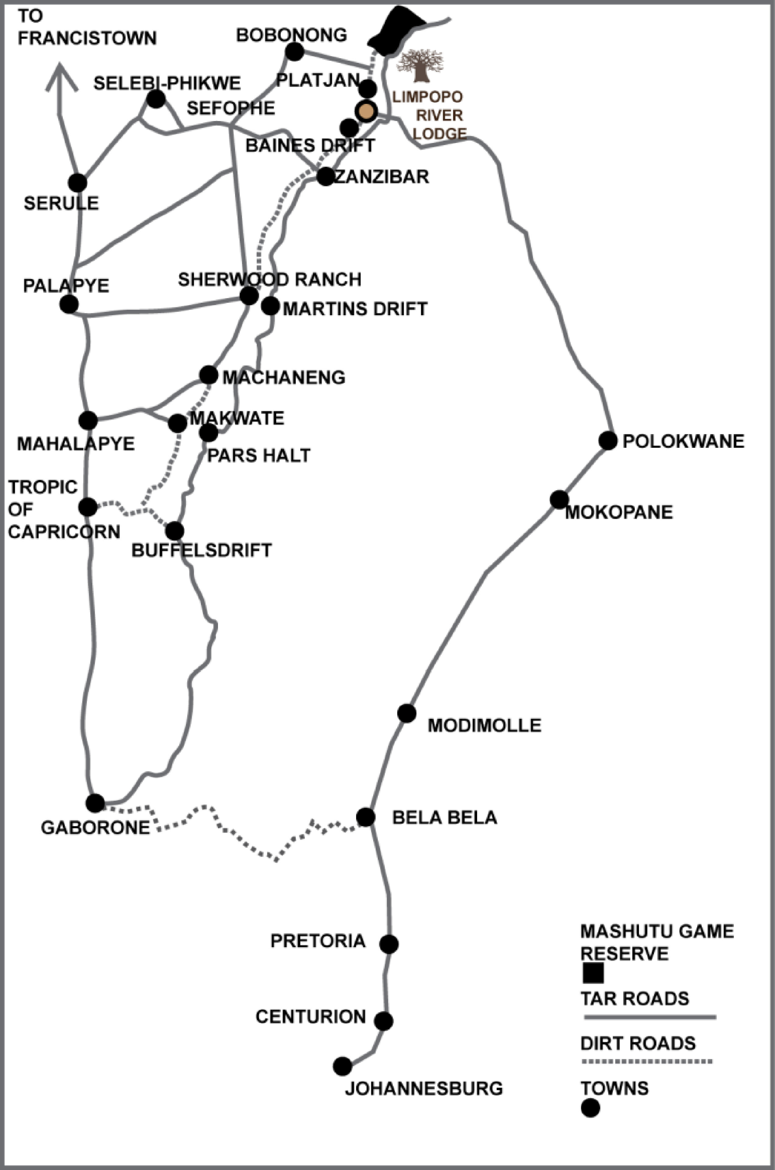 Contact Number Email and Directions for Limpopo River Lodge Camping ...