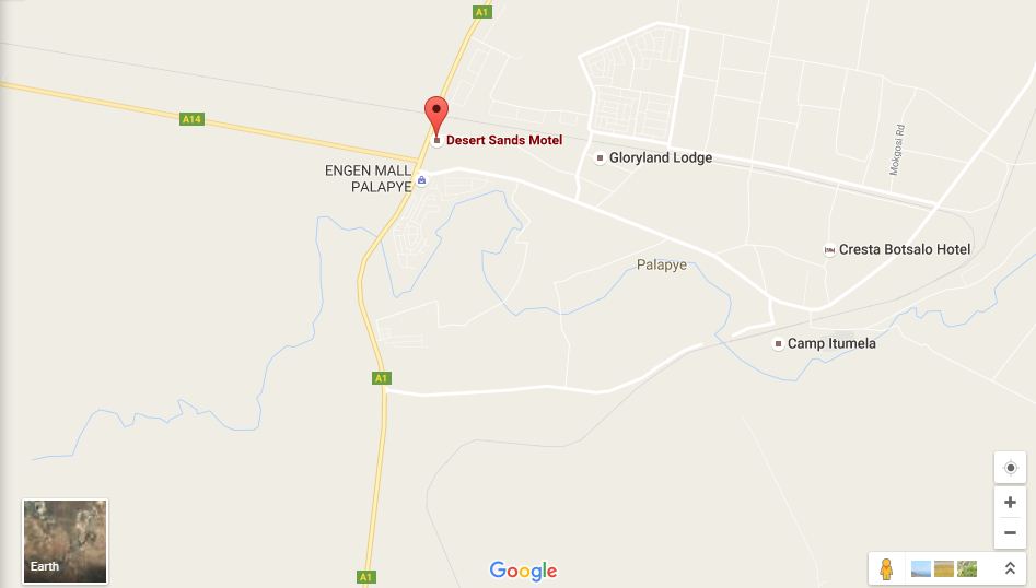 Contact Number Email and Directions for Desert Sands Motel Palapye Botswana