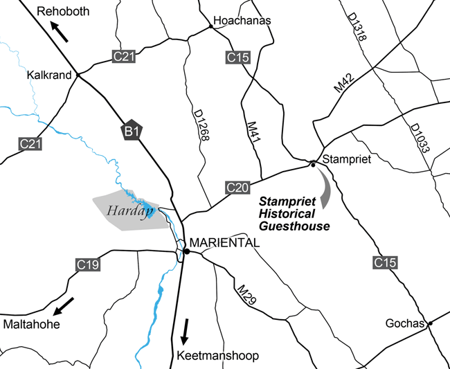 Contact Number Email and Directions for Stampriet Historical Guesthouse ...