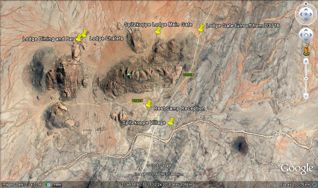 Contact Number Email and Directions for Spitzkoppe Lodge Spitzkoppe Namibia
